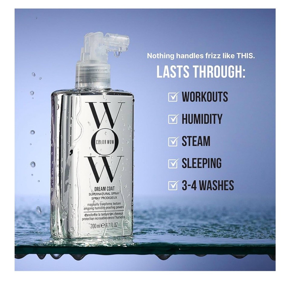 COLOR WOW Dream Coat Supernatural Spray -Hair Frizz-Free Anti-Humidity ...