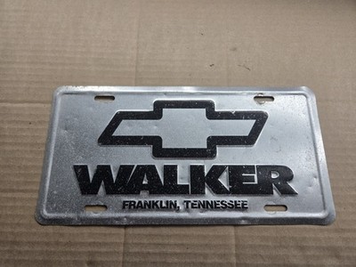 Walker Chevy Franklin Tennessee Metal Car Dealership Dealer License ...