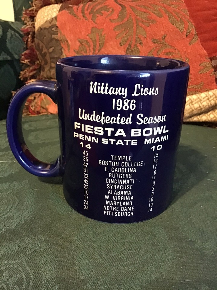 PENN STATE VINTAGE 1986 CHAMPIONSHIP MUG NWOT COLLECTIBLE | eBay