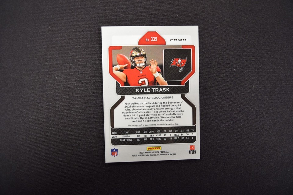 Kyle Trask 2021 Panini Prizm Rookie Autograph Signature No Huddle Disco ...