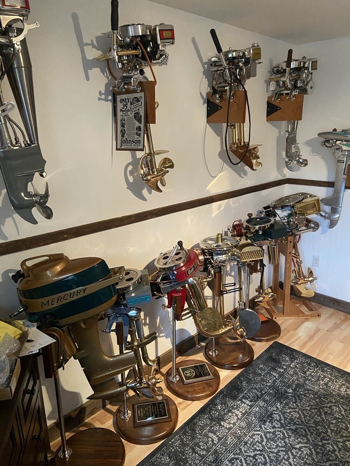 Beautiful Cherry Outboard Motor Wall Mount Stand | eBay