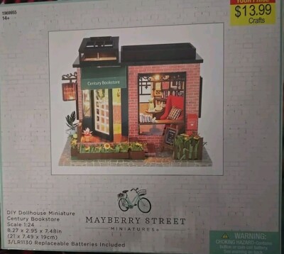 Mayberry Street Miniatures DIY Miniature - Century Bookstore Kit ...
