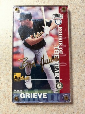 1998 Authentic Images large hardcased card Ben Grieve #MLB-S50-98 ~ 3x5 ...