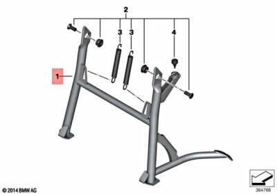 Genuine BMW Complete Set Center Stand - F700GS - 46528528636 | eBay