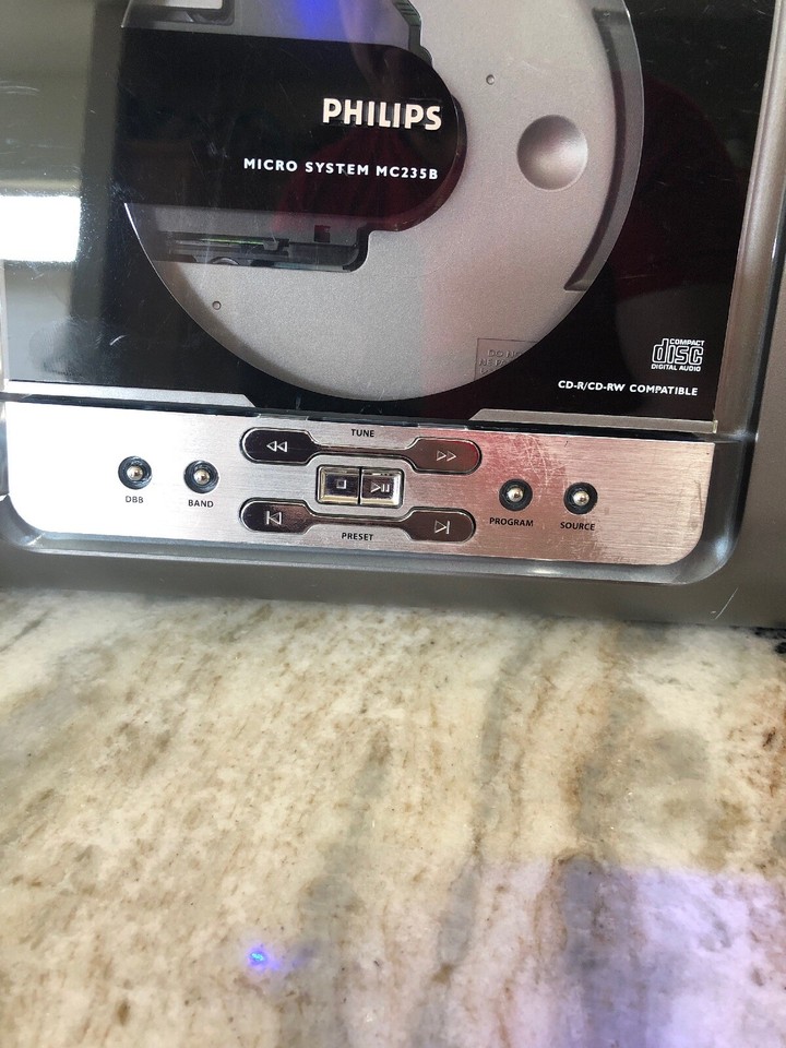 Philips MC235B/37 Micro Home System Shelf CD Player | AM/FM Radio | CD ...