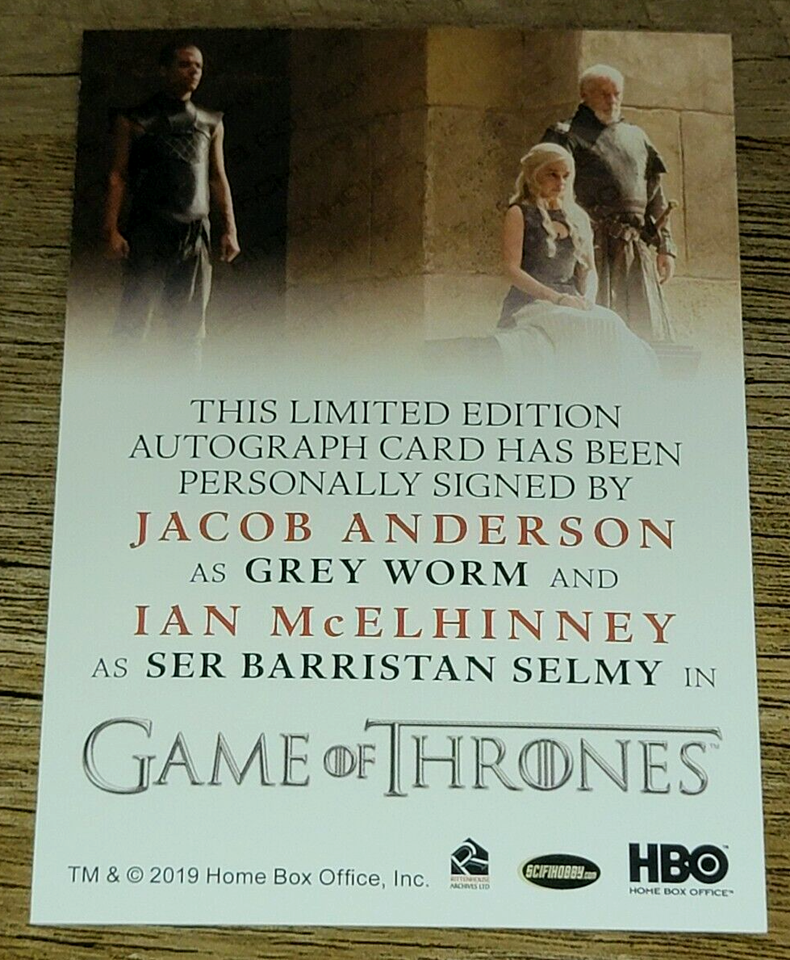 Game of Thrones The Complete Vol. 2 Jacob Anderson Ian McElhinney Dual ...