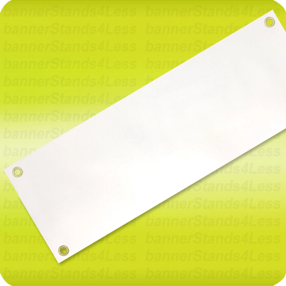 Blank White Vinyl Banner