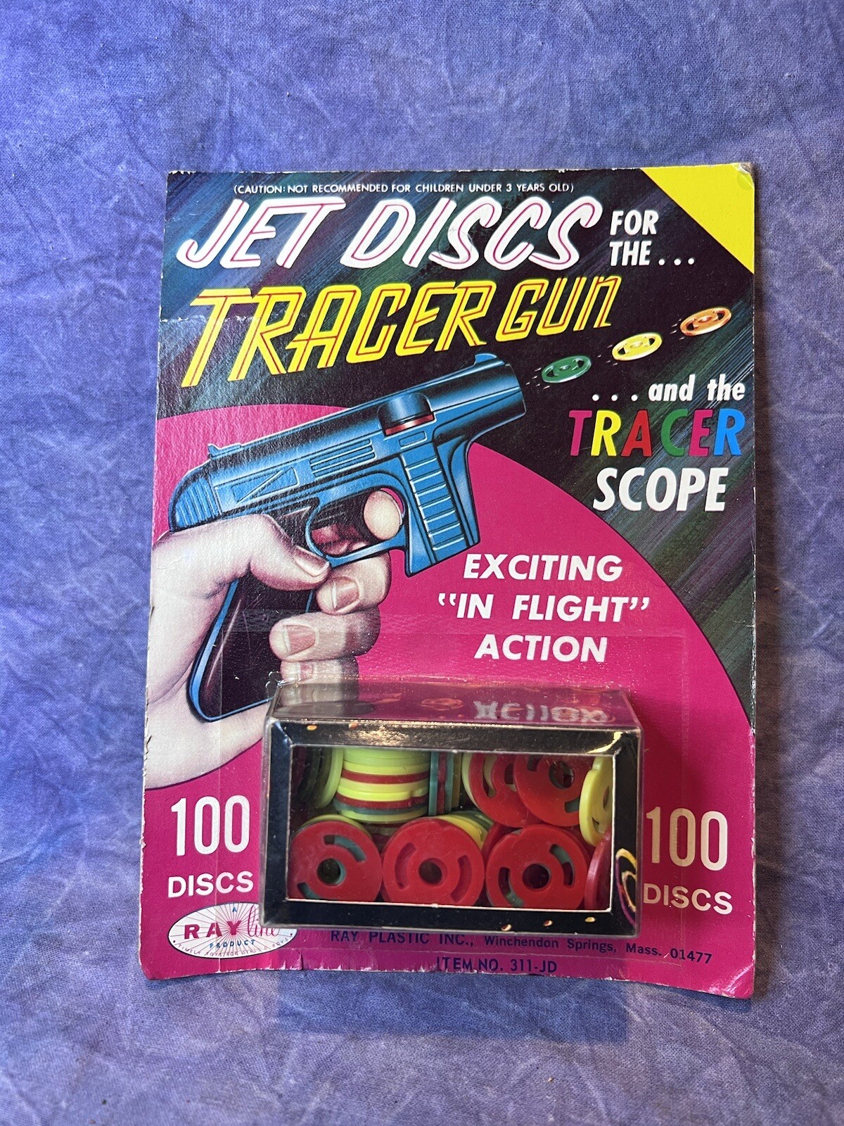 Vintage Star Trek 100 Jet Disc Tracer Gun Space Toy Ammo Ray Line NIP ...