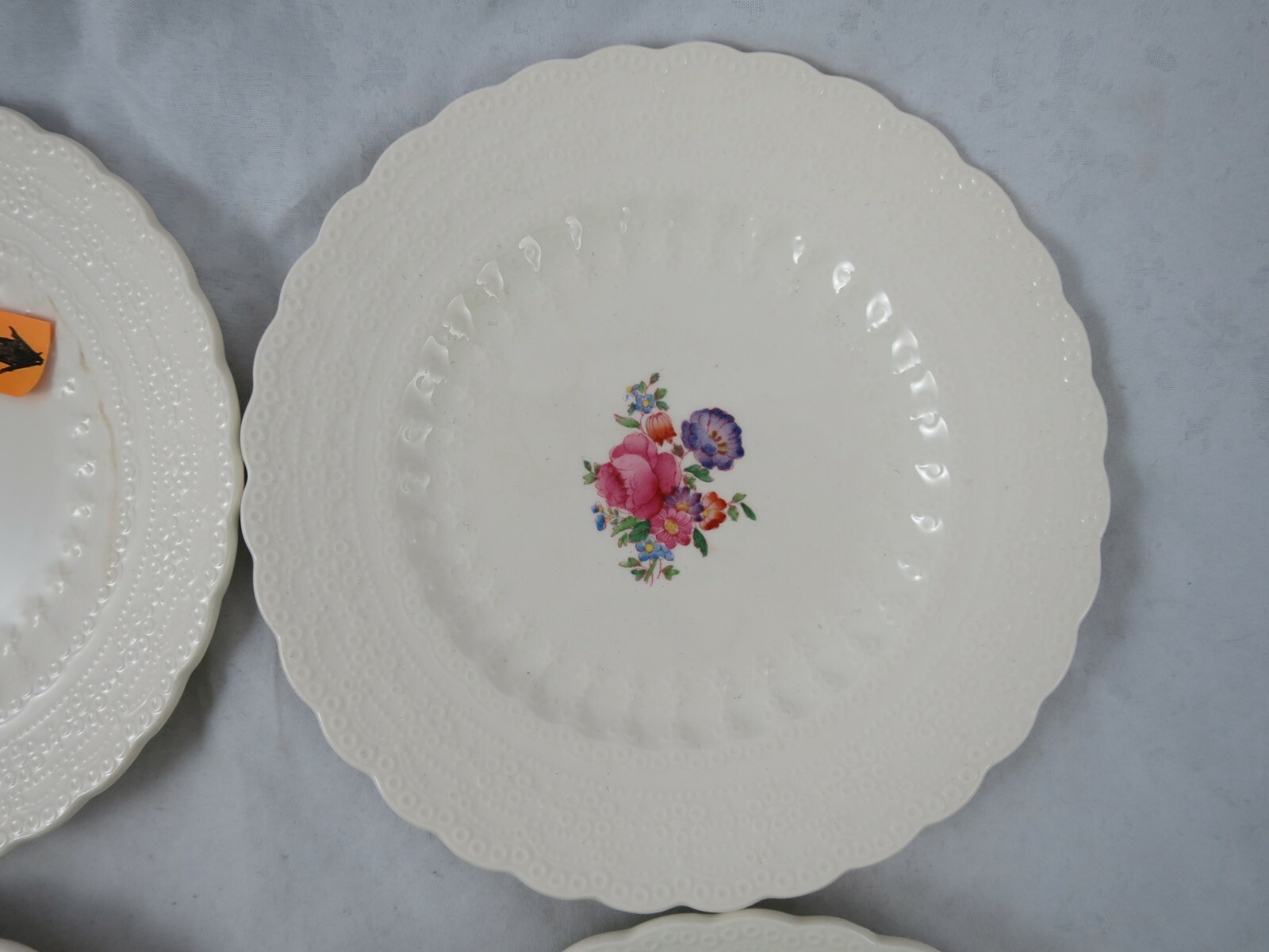 Vtg Spode Copeland Claudia Bread Plates Jewel Embossed Floral 6" 1940 ...