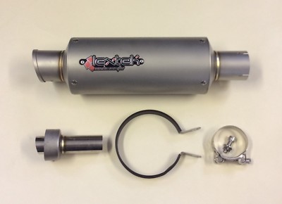 LEXTEK GP1 Stainless Steel Stubby GP Style 51mm Slip On End Can Exhaust ...