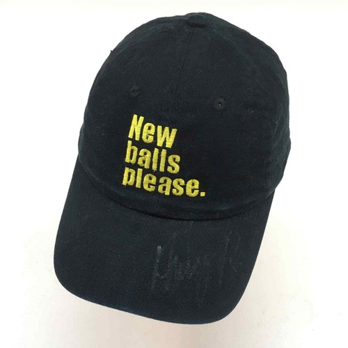 90s ATP Tour Tennis New Balls Please Hat Cap Adjustable Strap Autographed | eBay