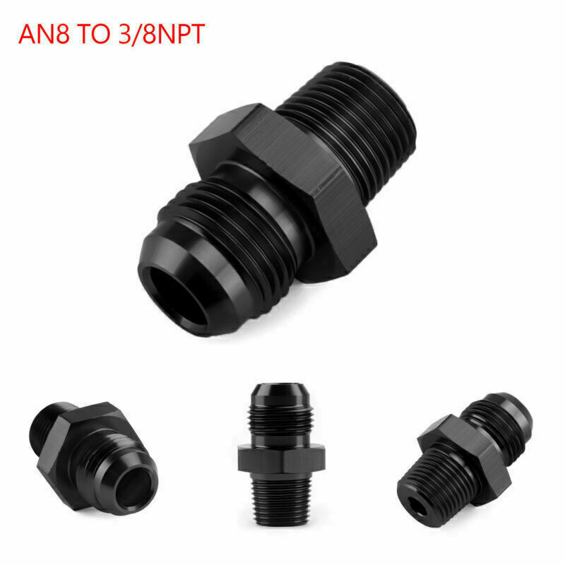 1/2/4PCS AN4 AN6 AN8 AN10 AN12 Straight Male Flare Fuel Hose End ...