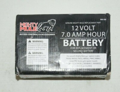 Mighty Mule 12-Volt Battery for Mighty Mule Automatic Gate Openers ...