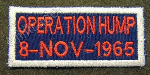 United States US Operation Hump November 8th 1965 Patch | eBay