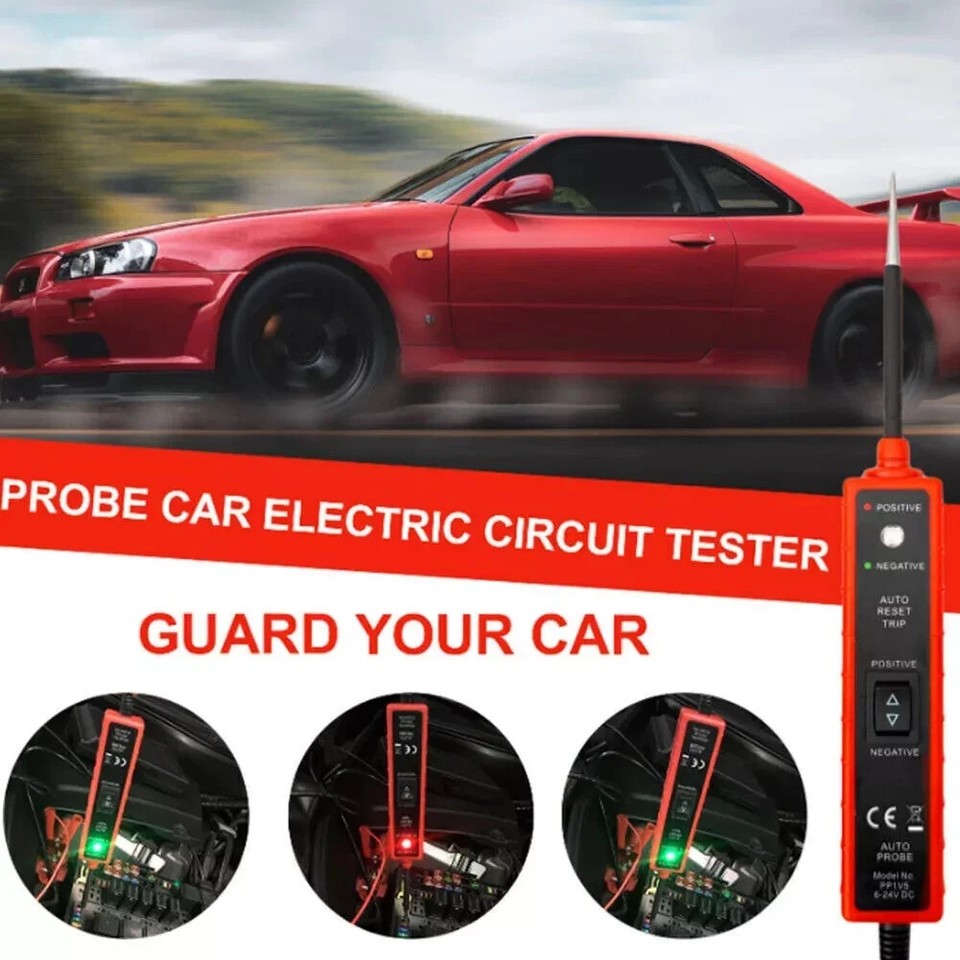 7X 6-36V Digital Automotive Car Power Circuit Electrical Tester Probe ...