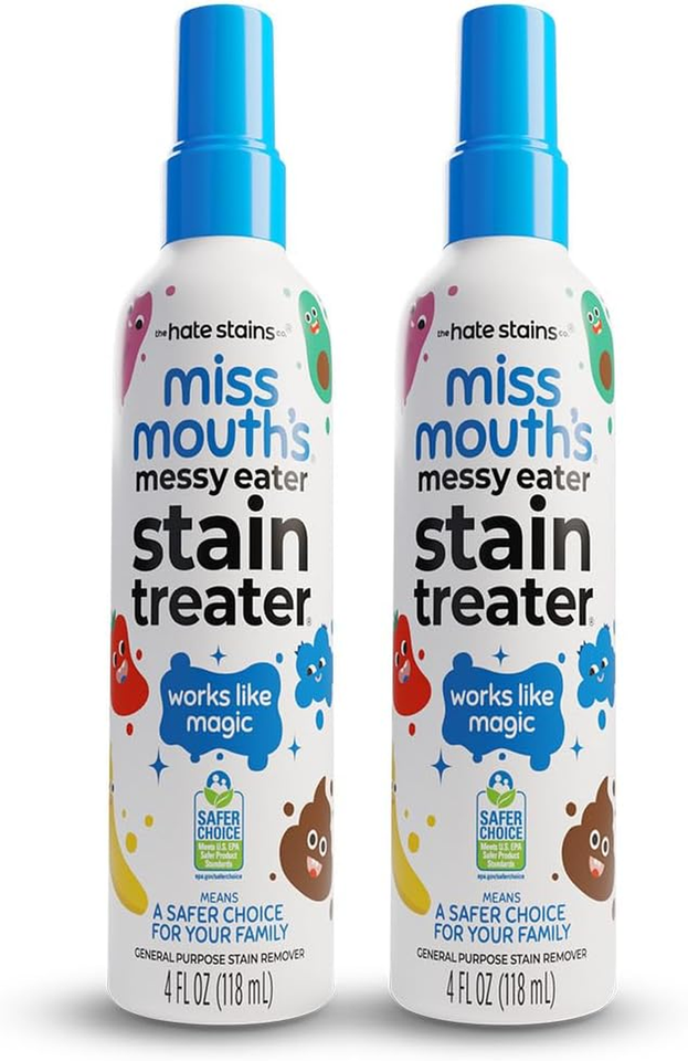 Messy Eater Stain Treater Spray - 4Oz 2 Pack Stain Remover - Newborn ...