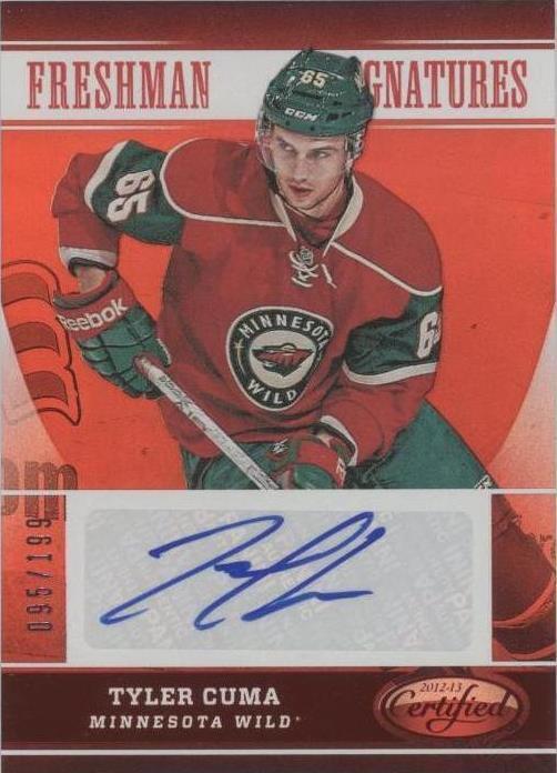 2012-13 Panini Certified - Freshman Signatures Tyler Cuma #154 Mirror ...