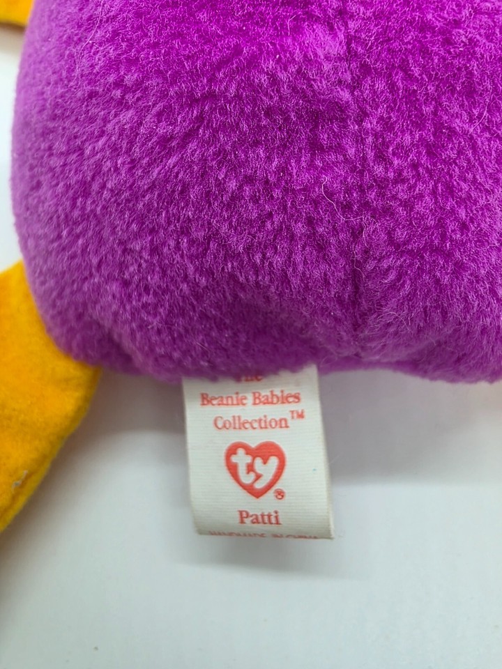 REDUCED PRICE-COLLECTIBLE- 1993 Ty Beanie Babies Patti The Platypus ...