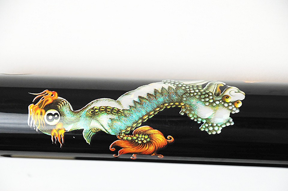 Silver/ Green Lions Pool Cue, Billiards Custom Graphite Cue FREE ...