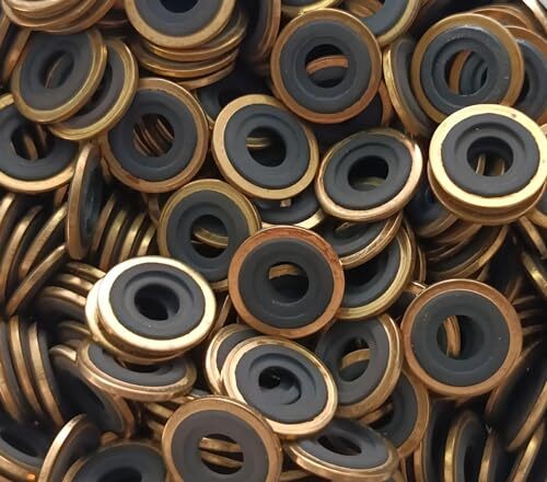 Yoke Washer Brass/Viton O-Ring Seals Gasket for use with Oxygen ...