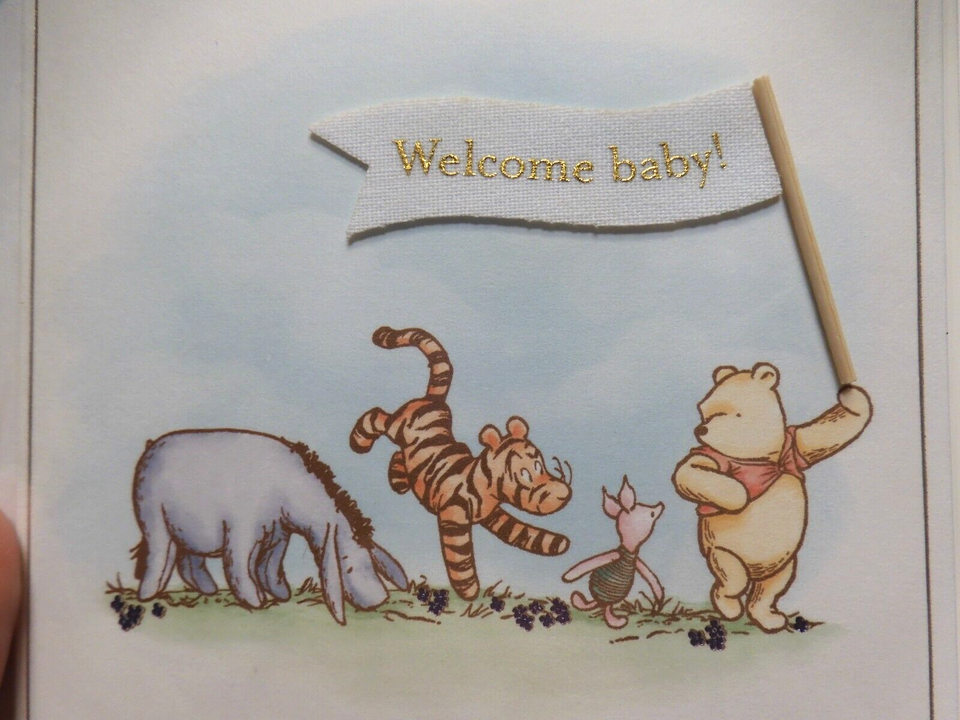 2 Papyrus Card High Quality Winnie The Pooh Welcome New Baby ...