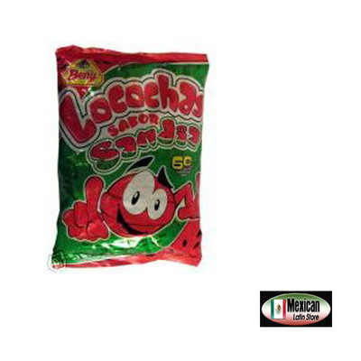 Beny Locochas sandia (Watermelon flavor hard candy with chili center ...