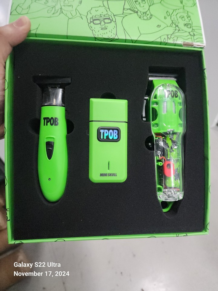 TPOB Slime Pack Set Green Shaver Trimmer Clippers Holiday Set Barbers ...