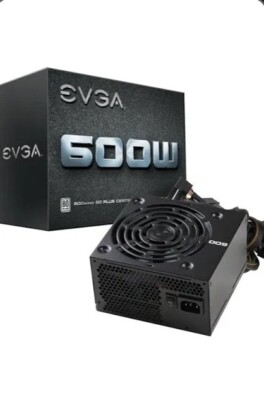 EVGA 600W 80 Plus Certified Power Supply (100-W1-0600-K1) 843368034191 ...
