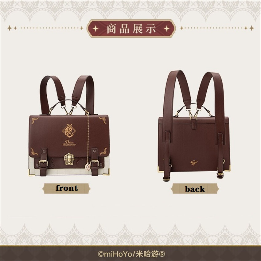 Genshin Impact Official Diluc Theme Handbag Messenger Bag PU Crossbody ...