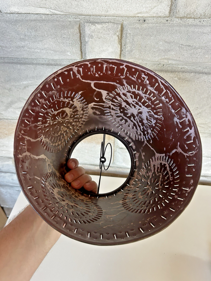 Vintage Punched Sun/Moon Tin Lamp Shade Primitive Rustic Farmhouse ...