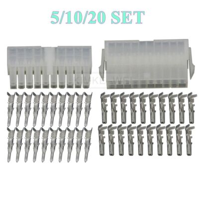 20 Pin/Way Molex Mini-Fit Jr 5557/5559 4.2mm Connector Kits (Plug ...