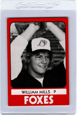1980 TCMA Appleton FOXES #4 WILLIAM MILLS Marathon FLORIDA | eBay