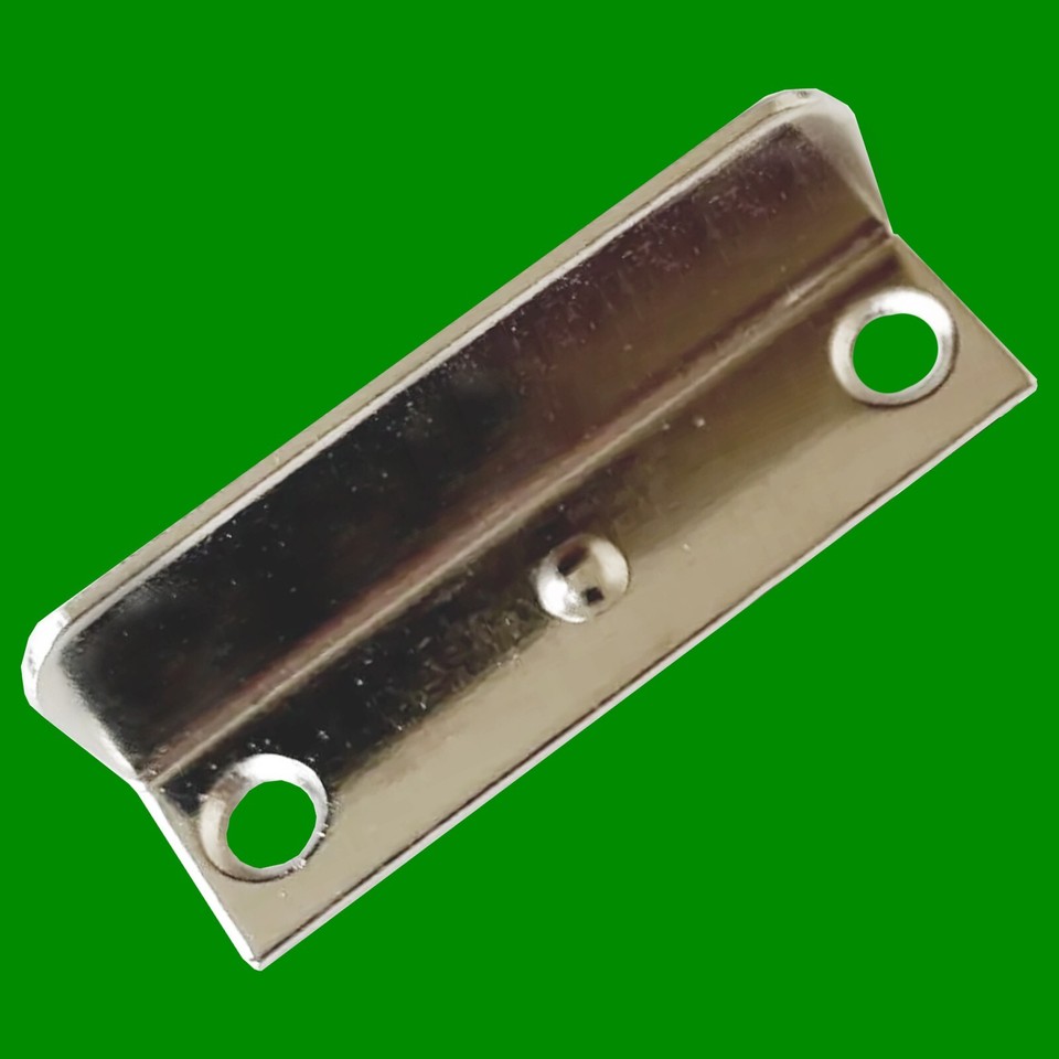 6x 40mm Nickel Plated Right Angled Mortice Striking Plate Drawer Latch ...