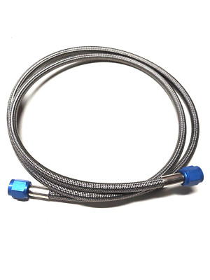 4AN 14 FT NITROUS OXIDE STAINLESS STEEL BRAIDED LINE BLUE ENDS | eBay