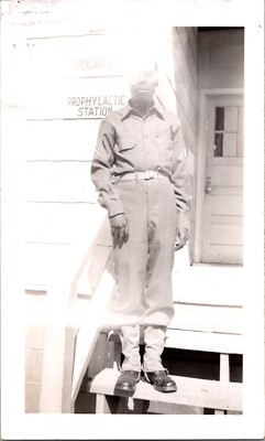 Vtg Photo 1943 WW2 African American Soldier Medical Det 365th Infantry ...