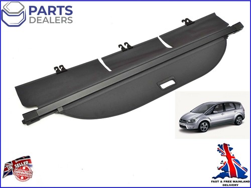 FOR FORD S-MAX Mk1 2006-2014 PARCEL SHELF BOOT LOAD TONNEAU COVER BLACK ...