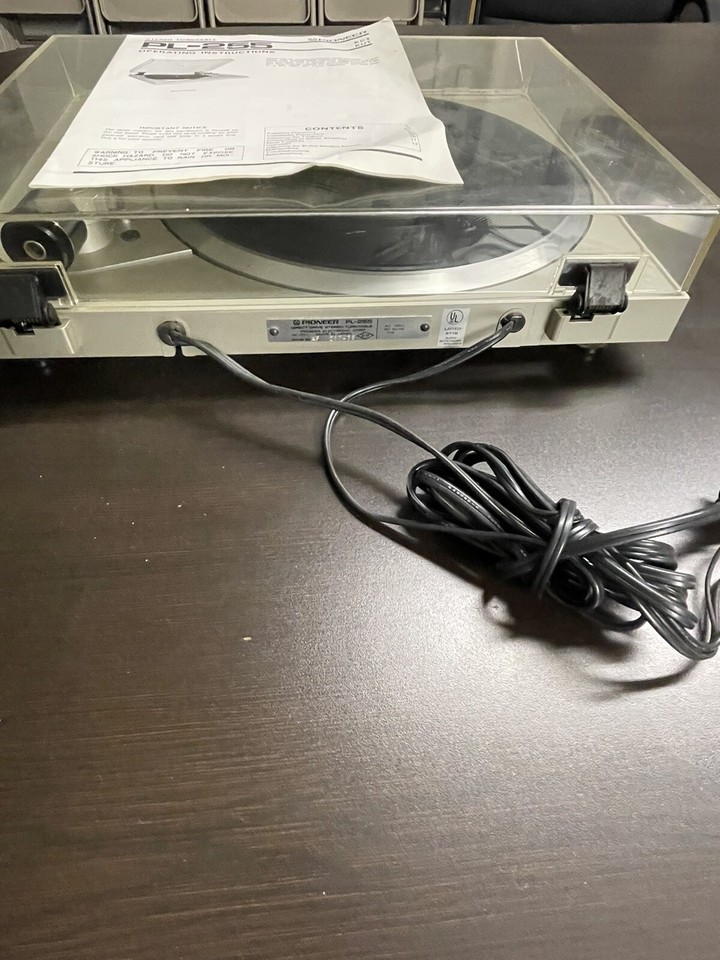 Pioneer PL-255 Turntable Direct Drive Full Auto Works | eBay
