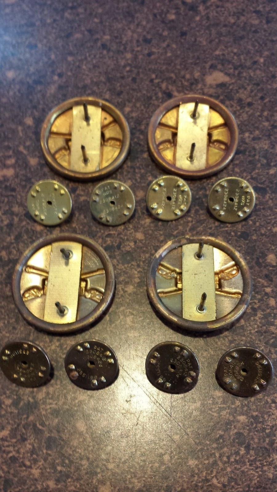 4 US Army Tank Corps Collar Pin 2 Pair | eBay