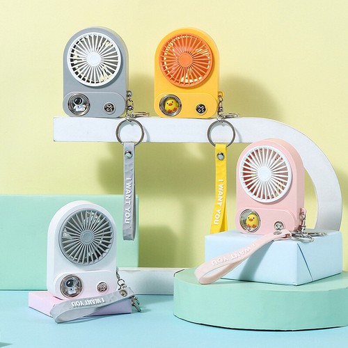 Keychain Fan With 3 Wind Speeds Portable Usb Rechargeable Mini Fan Beat ...