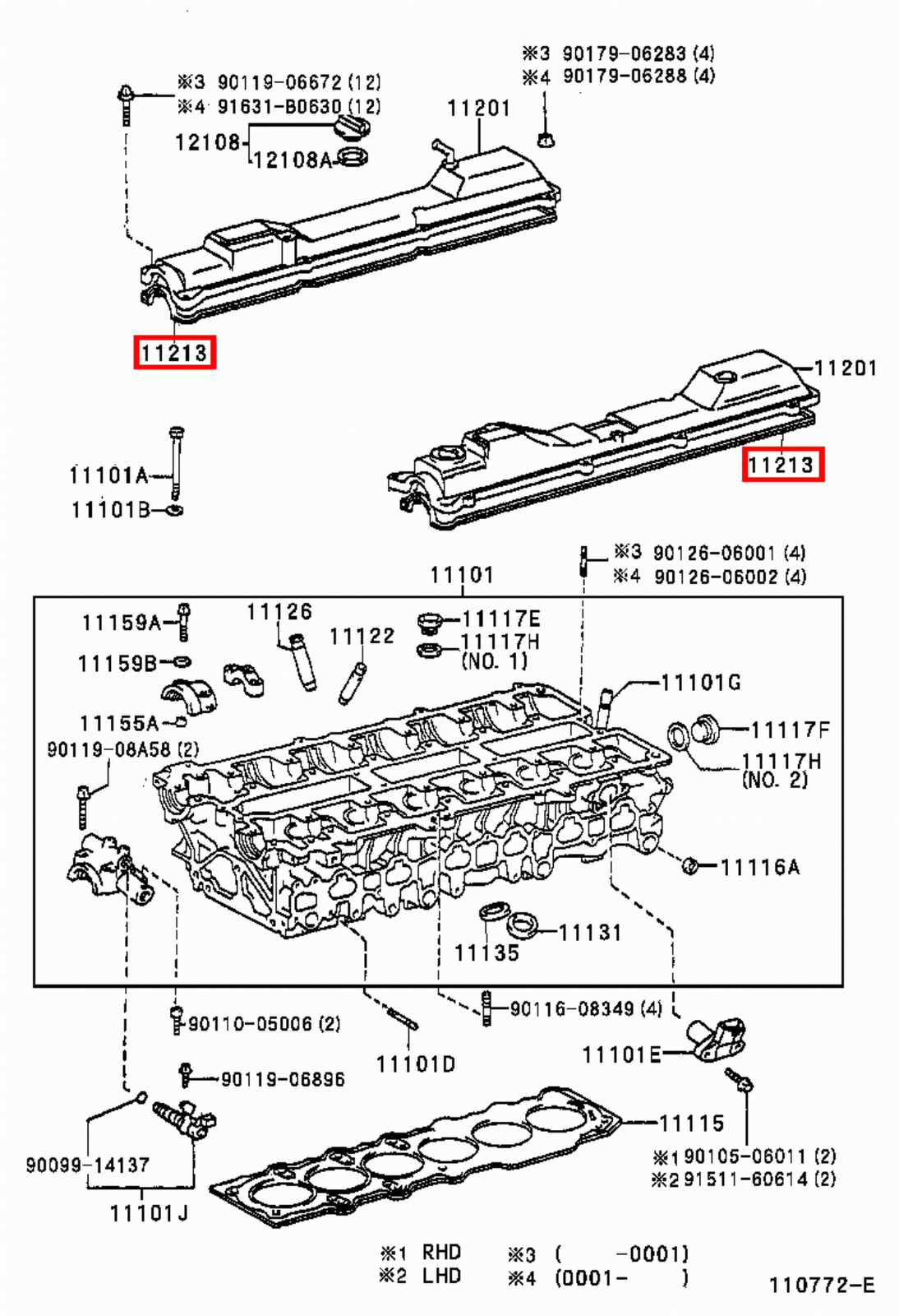 Genuine Chaser JZX91 JZX90 JZX81 1JZ GE 2JZ Intake Tappet Rocker Cover ...