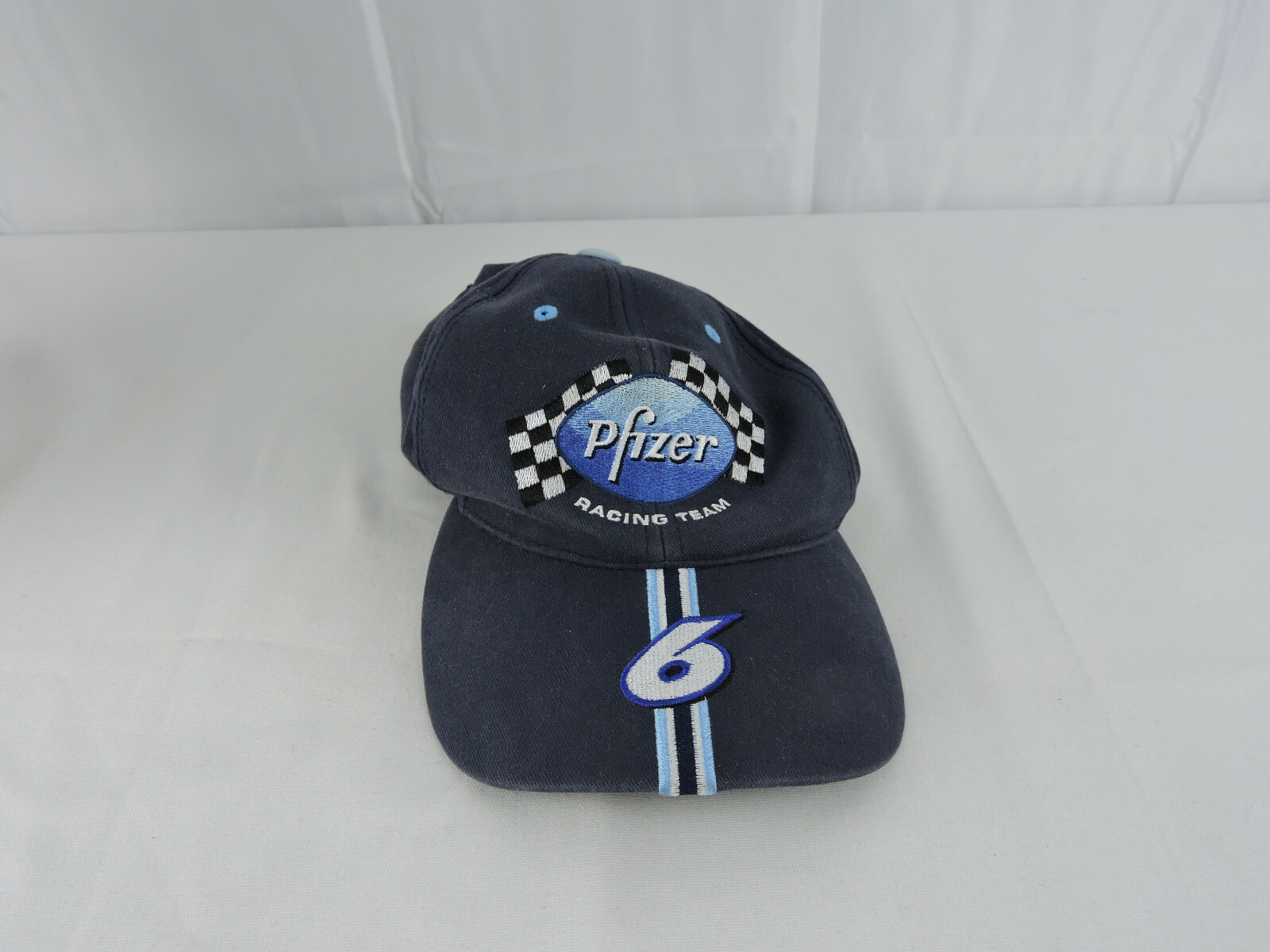 Pfizer Racing Team Ball Cap Blue Trucker Hat Snap Back 6 Mark Martin ...