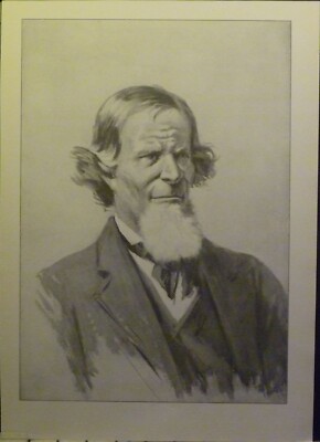 1904 AB FROST DEACON FEATHERPOLE SKETCH PORTRAIT VINTAGE ART PRINT MJ ...