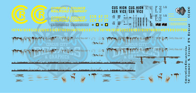 Corinth & Counce CCR 50' PS Boxcar HO Scale Decal Set | eBay