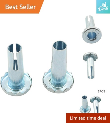 8PCS Metal Caster Sockets - 3/8" x 1-1/4" Sleeve for Stem Caster ...