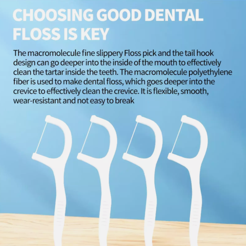 100pk Dental Floss Sticks | Interdental Tooth Harps Teeth Picks Oral ...