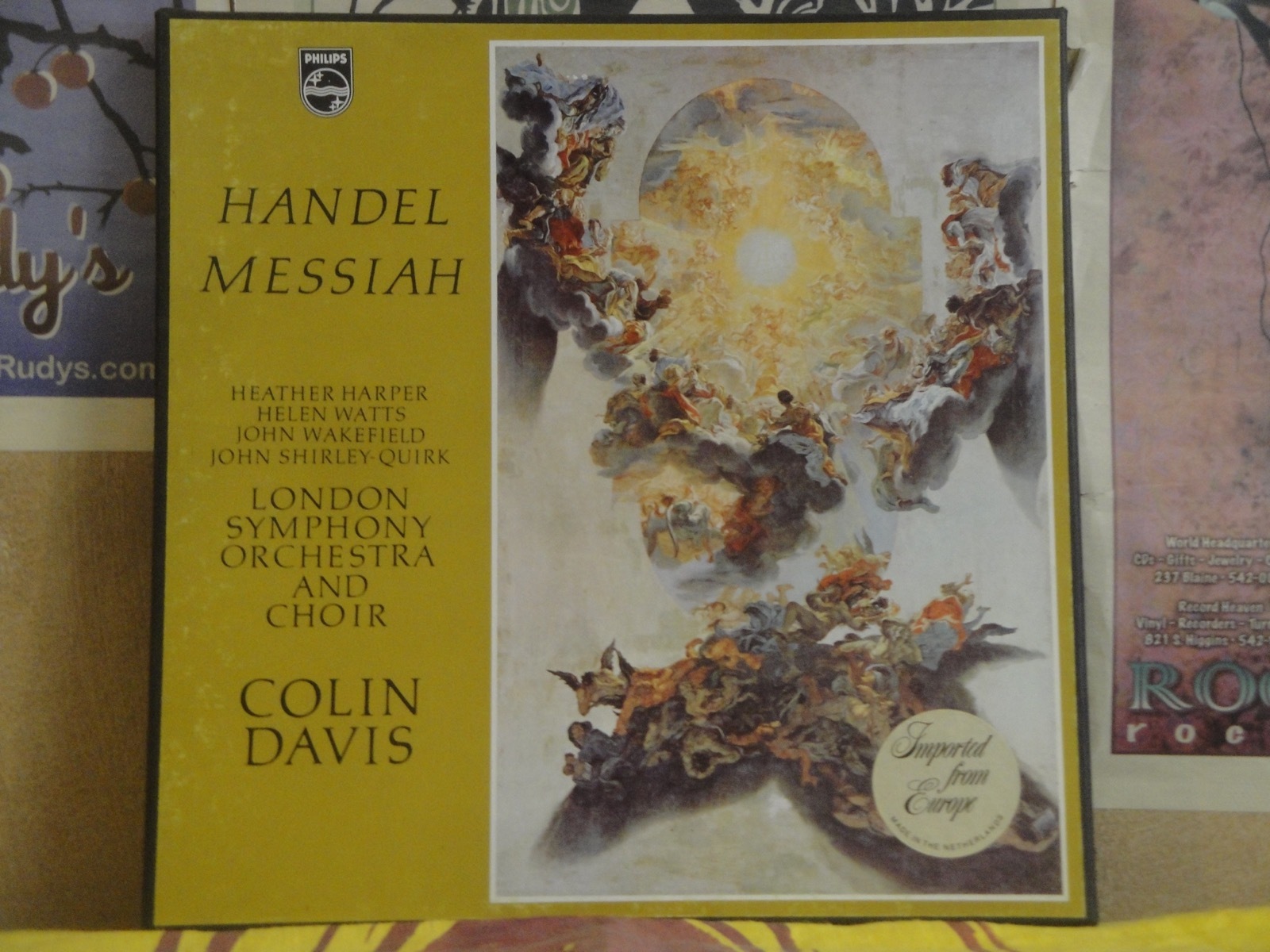 HANDEL MESSIAH, COLIN DAVIS - 3 LP C 71 AX 300 | eBay