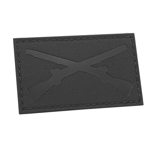 IR US infantry crossed rifle blackout tactical morale infrared patch | eBay