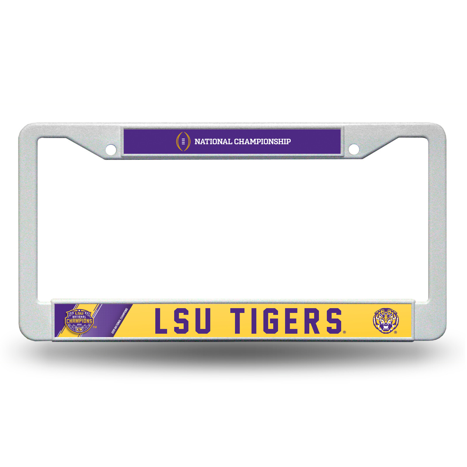 LSU Tigers 2019 National Champions License Plate Frame 6x12 inches Free ...