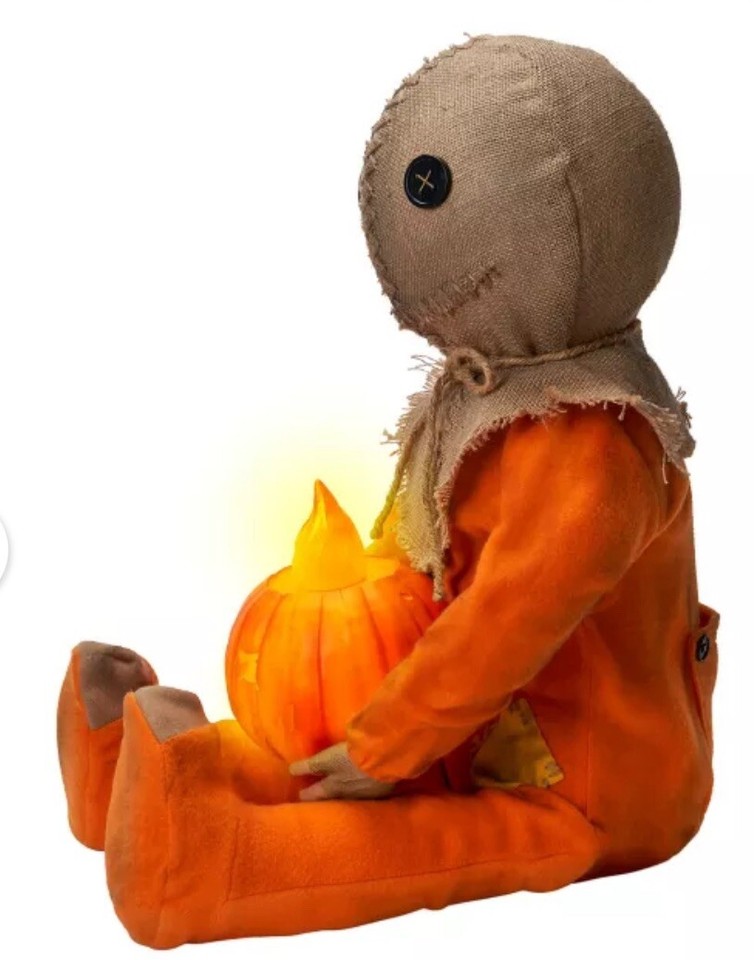 Light-Up Sitting Sam Doll - Trick 'r Treat Spirit Halloween | eBay