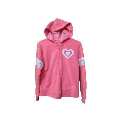 Girls Xersion Neon Pink Zip Up Hoodie Size M(10/12) | eBay